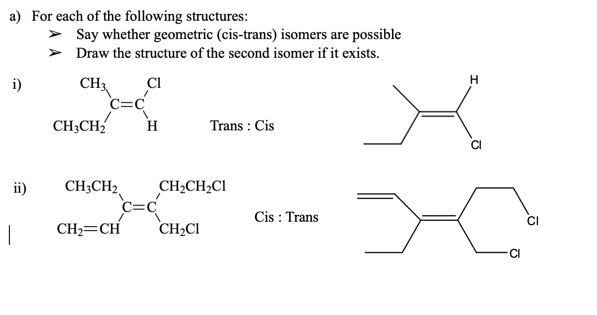 Solved How can you tell is its cis or trans. It's not easy | Chegg.com