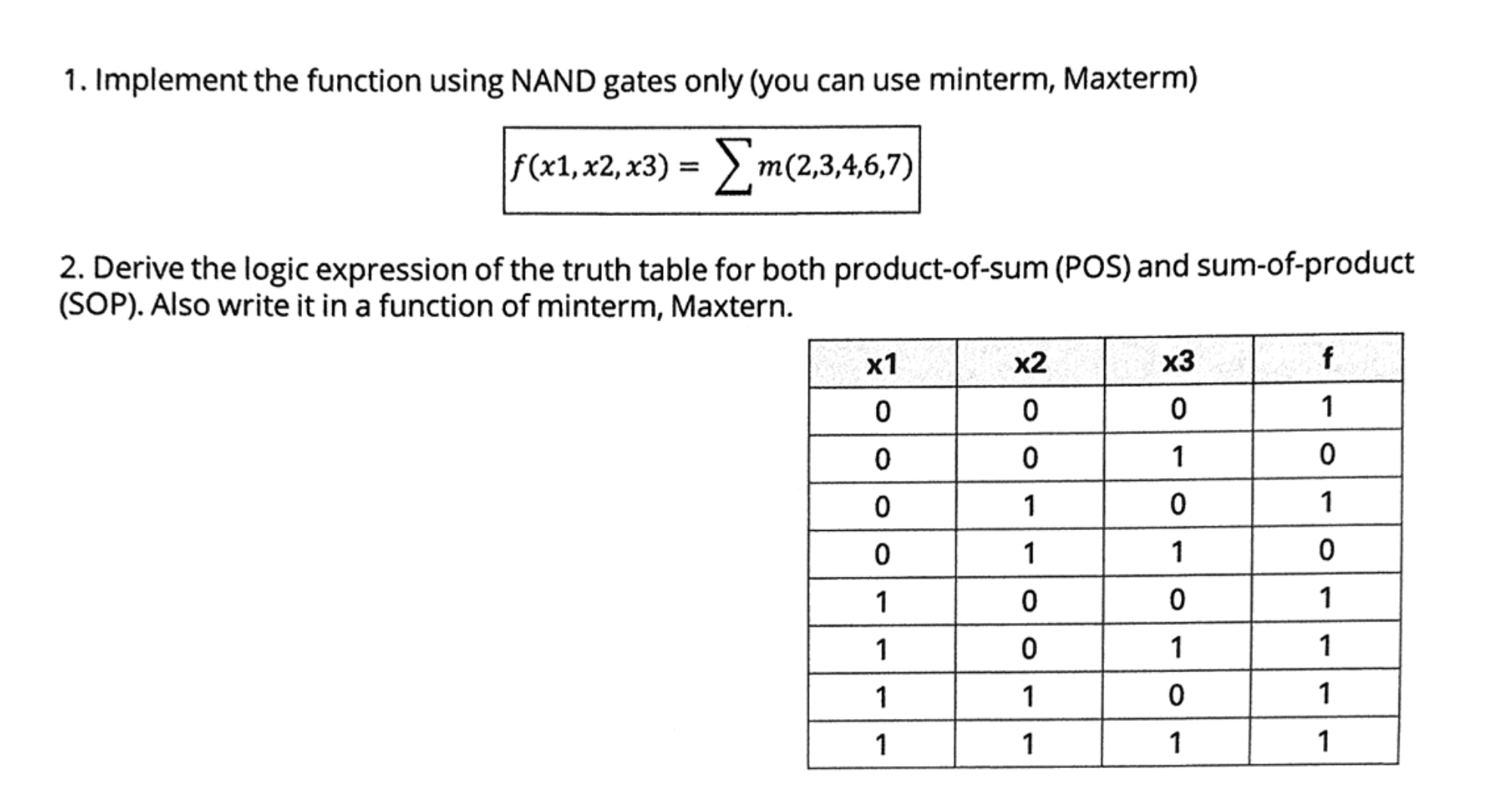 Implement The Function Using Nand Gates Only You Can 6899