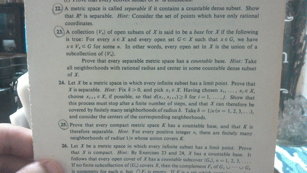 Solved A metric space is called separable if it contains a | Chegg.com