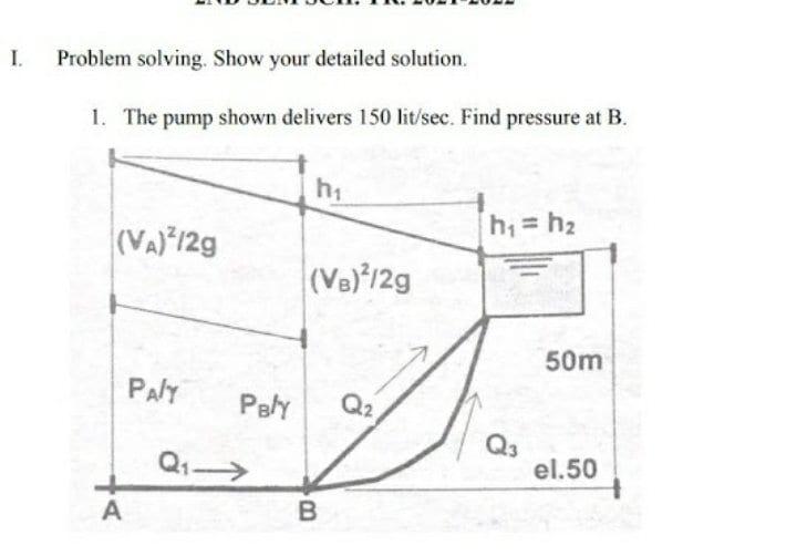 1. Problem solving. Show your detailed solution 1. | Chegg.com