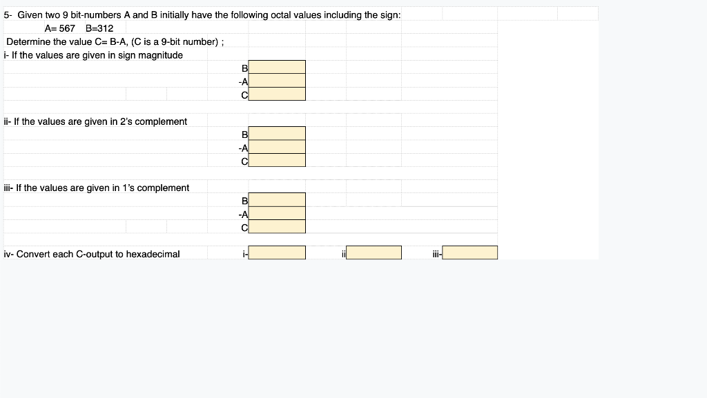 Solved 5- Given two 9 bit-numbers A and B initially have the | Chegg.com