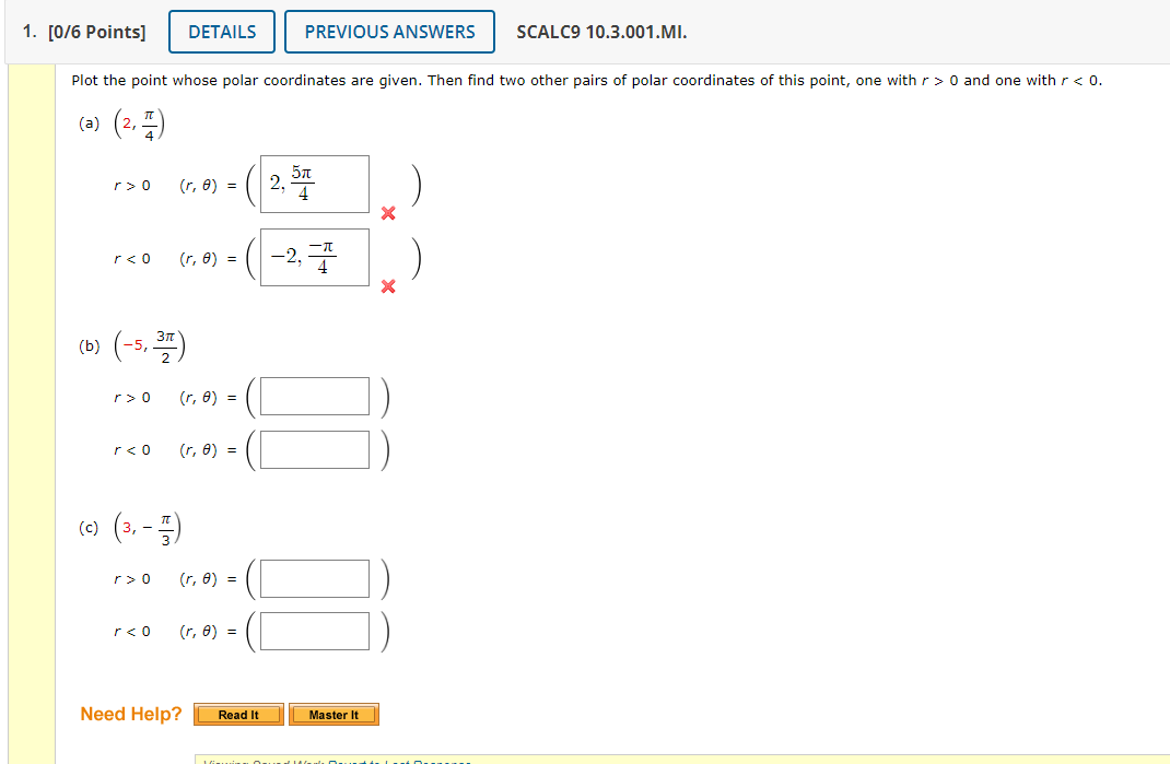 Solved 1. [0/6 Points] DETAILS PREVIOUS ANSWERS SCALC9 | Chegg.com