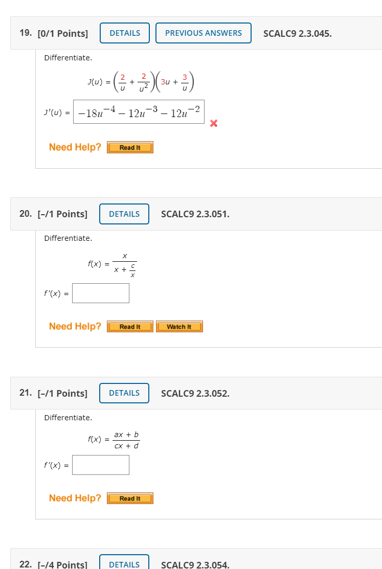 Solved 19. [0/1 Points] DETAILS PREVIOUS ANSWERS SCALC9 | Chegg.com