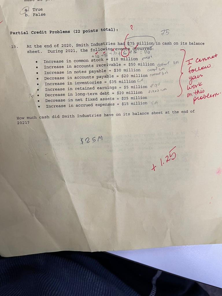 Solved Partial Credit Problems (22 points rutal): 75 15. At | Chegg.com