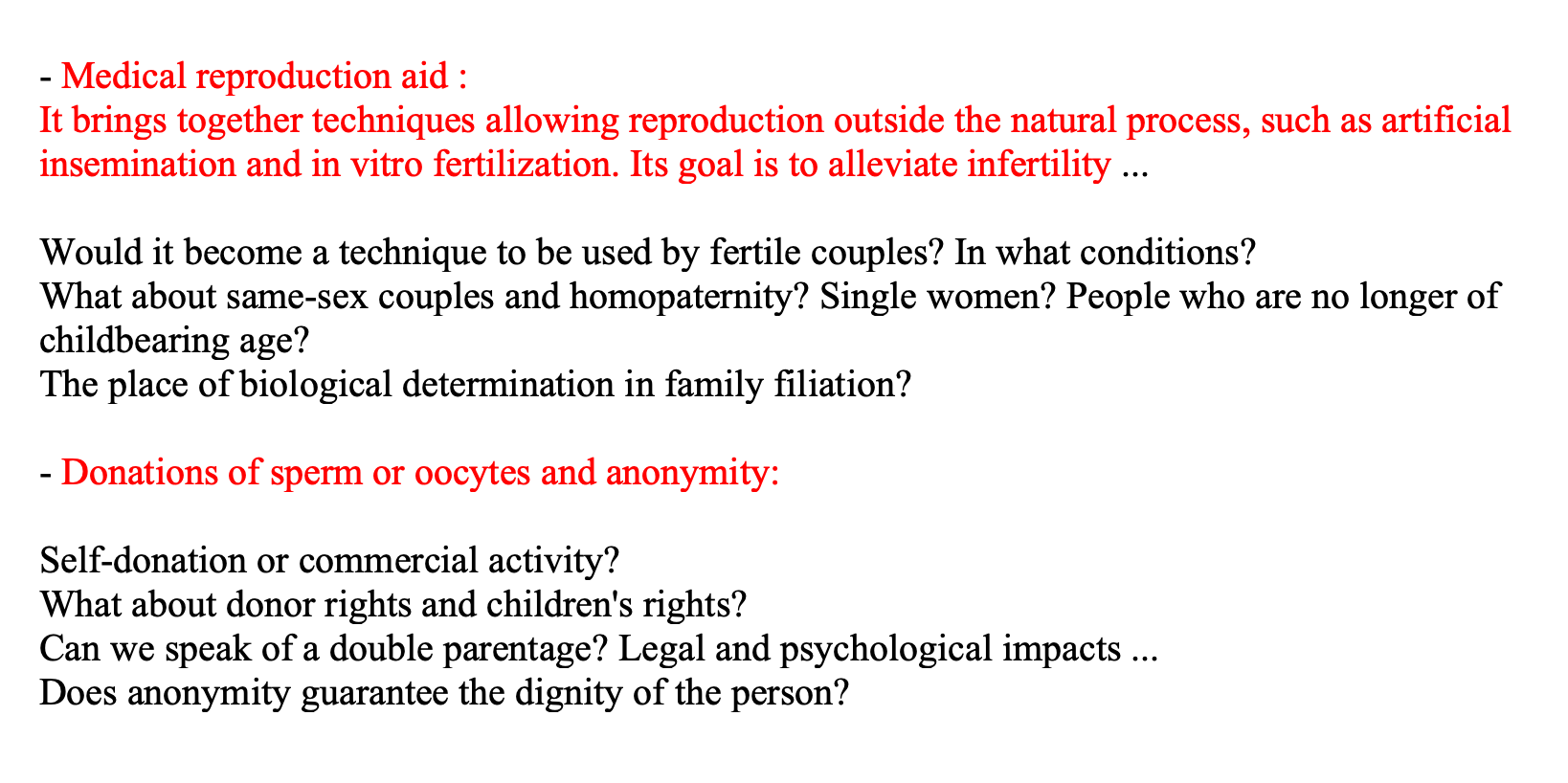 Solved - Medical reproduction aid : It brings together | Chegg.com