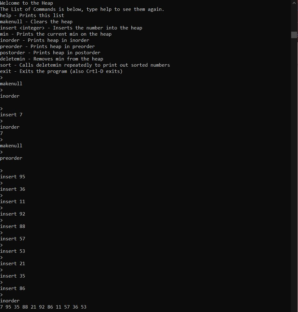 Solved Python Heap Implementation is not correctly | Chegg.com