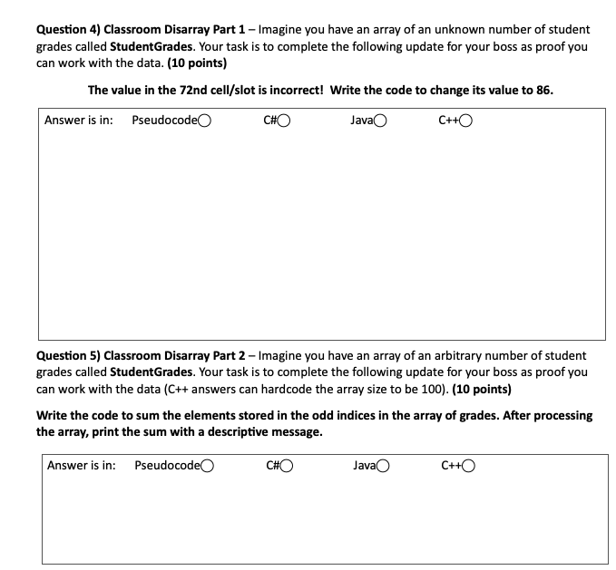 Solved Question 4 Classroom Disarray Part 1 Imagine You