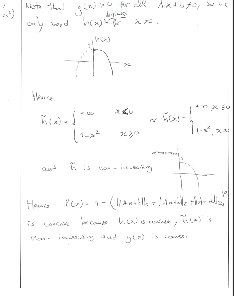 Solved - Exercise 4.13 1 Convexity. Show that the following | Chegg.com