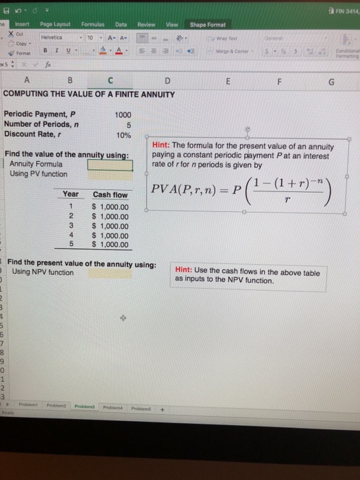Solved Insert Page Layout Formulas Data Review View X Cut | Chegg.com