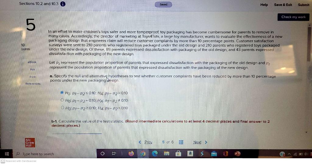 Solved Sections 10.2 and 10.3 i Saved Help Save & Exit | Chegg.com