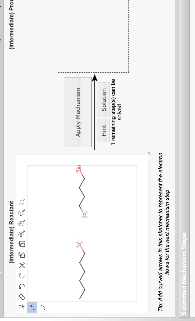 (Intermediate) Reactant X + ÖH " Tip: Add curved | Chegg.com