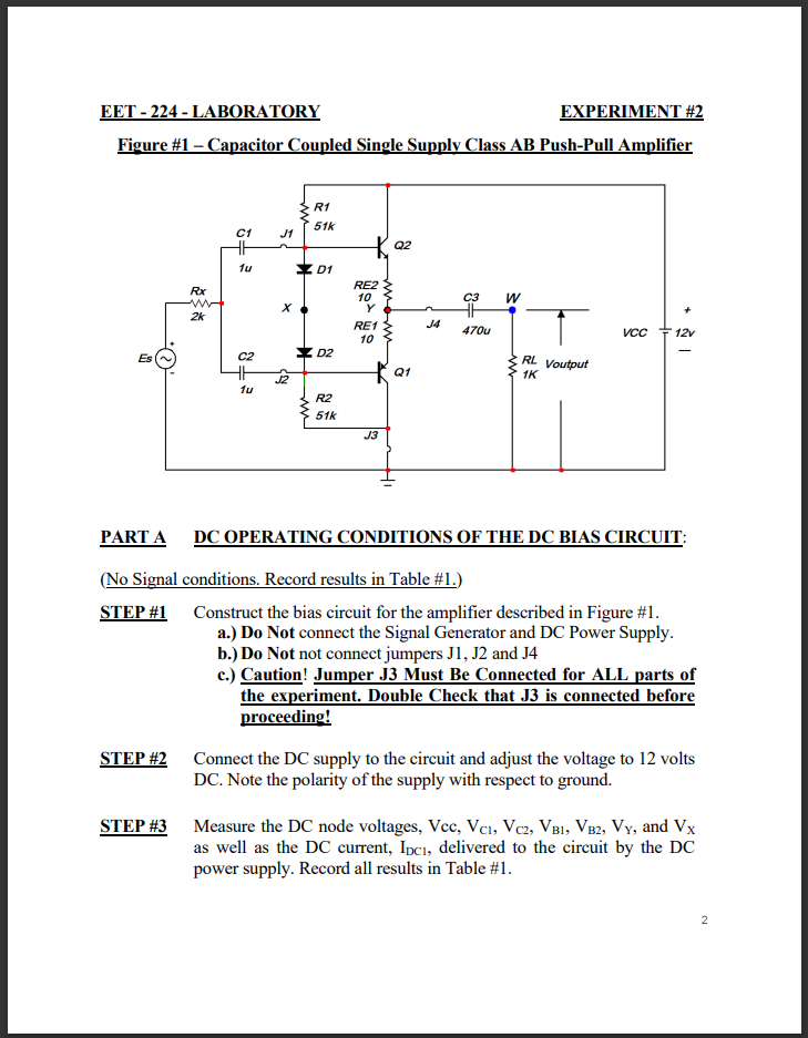 EET - 224 - LABORATORY EXPERIMENT #2 Capacitor | Chegg.com