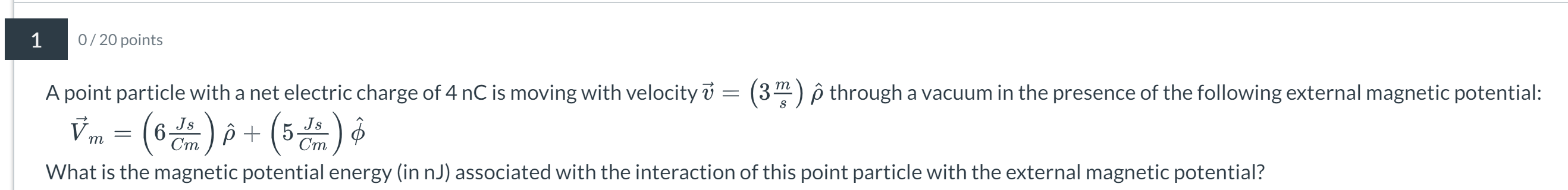 A point particle with a net electric charge of 4nC | Chegg.com