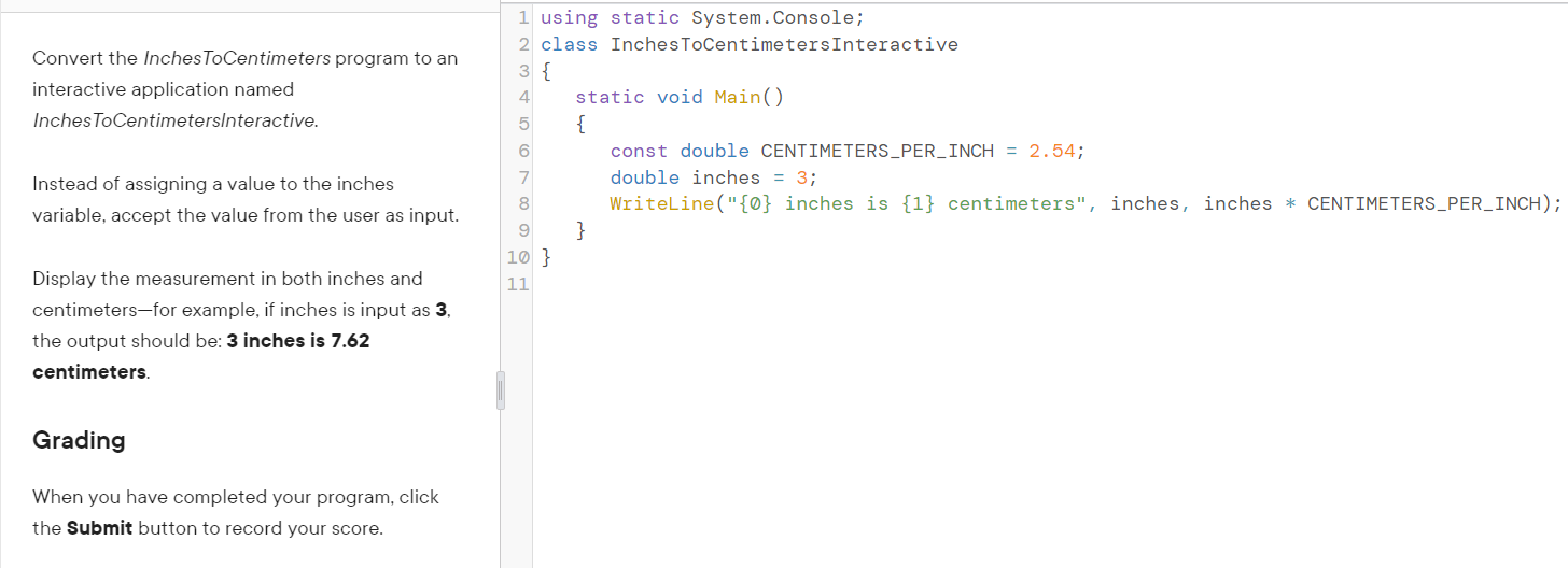 Solved Grading When you have completed your program, click | Chegg.com
