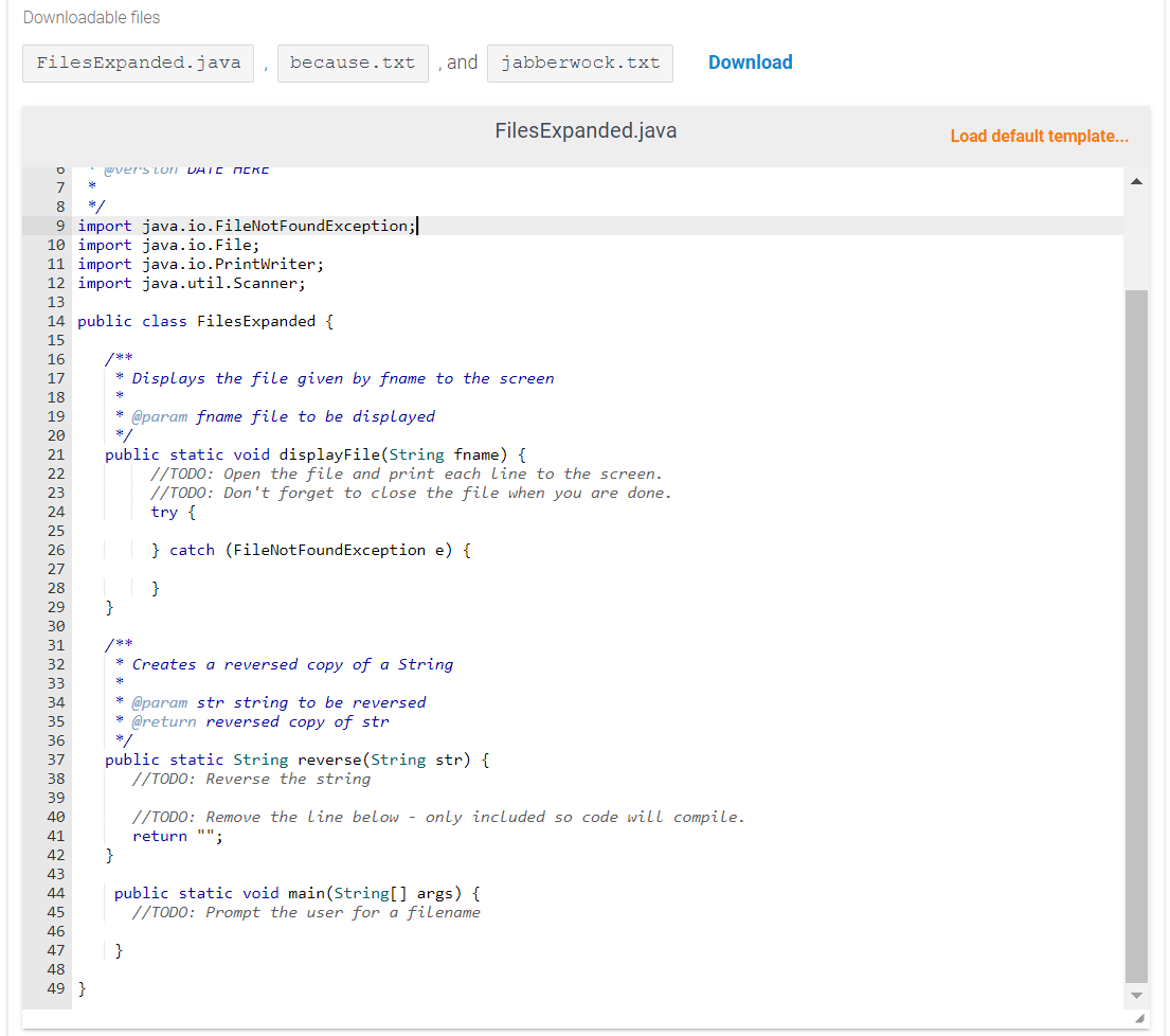 Solved 12.20 Fun With Files Expanded You will be writing a | Chegg.com