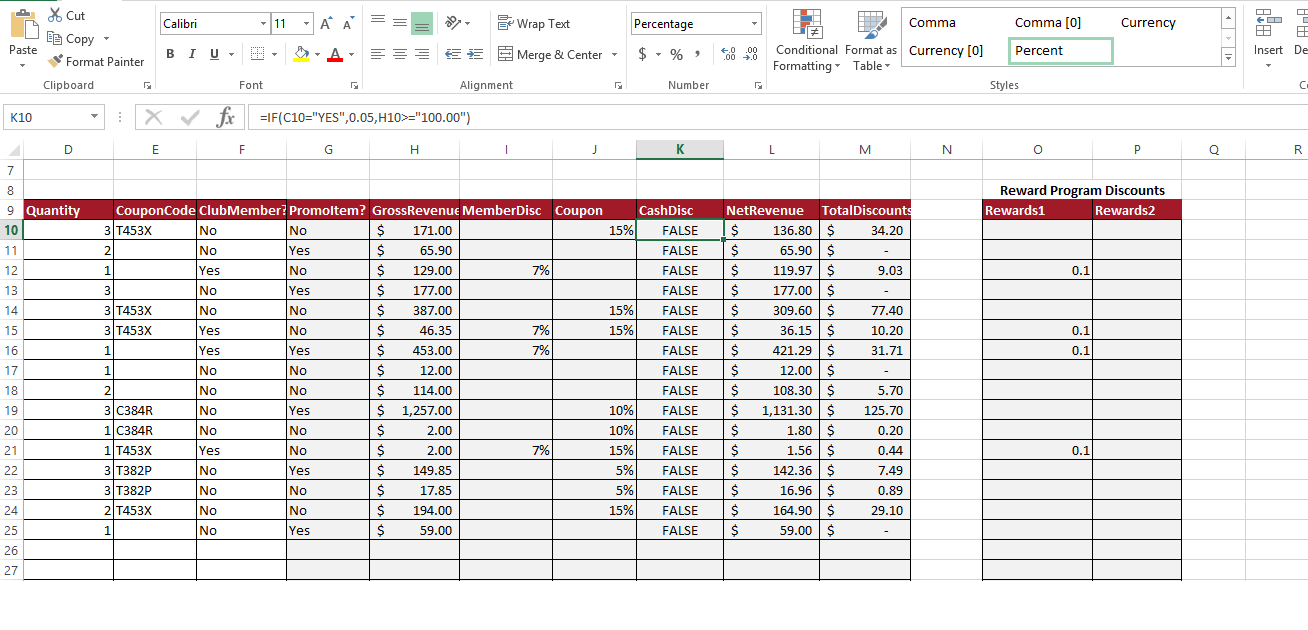 Solved On the Transactions worksheet, incorporate the | Chegg.com