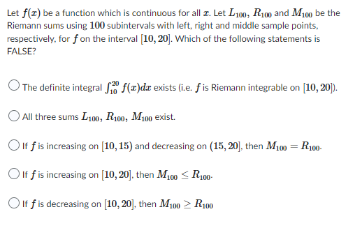 Solved Let f(x) be a function which is continuous for all x. | Chegg.com