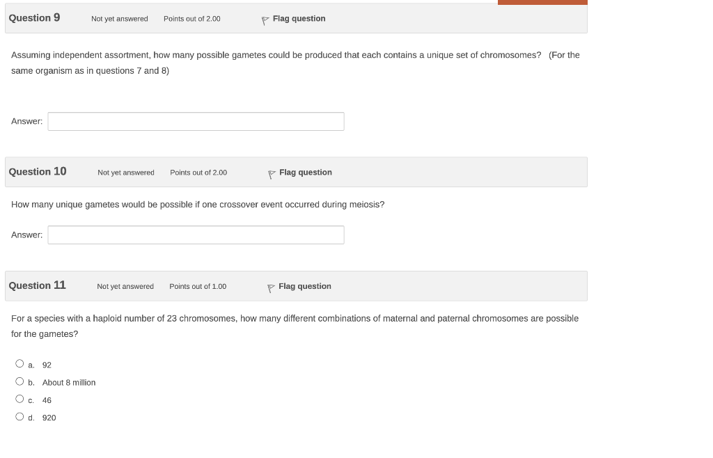 Assuming independent assortment, how many possible | Chegg.com