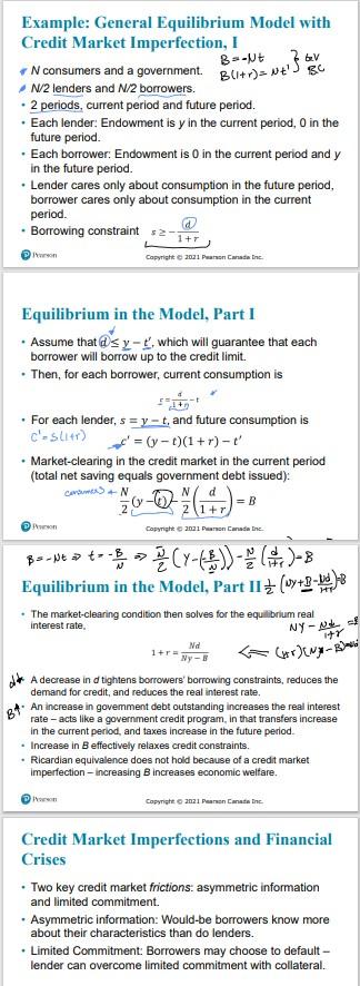 Solved Consider the general equilibrium model with credit | Chegg.com