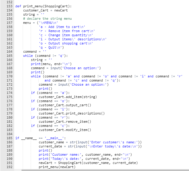 Solved 9.12 LAB*: Program: Online shopping cart (Part 2) | Chegg.com