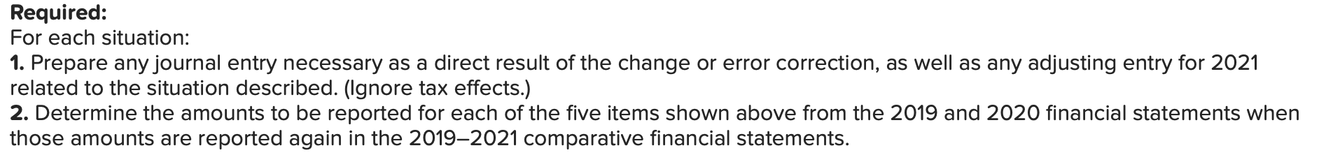 Solved Problem 20-14 (Algo) Errors; change in estimate; | Chegg.com