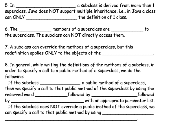 Solved Java computer science. please answer what you can | Chegg.com