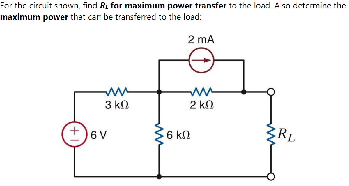 Solved For the circuit shown, find R for maximum power | Chegg.com