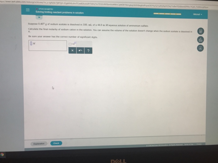 Solved Solving Limiting Reactant Problems In Solution 6536