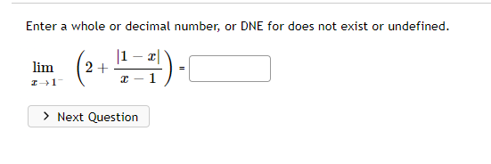Solved Enter a whole or decimal number, or DNE for does not | Chegg.com