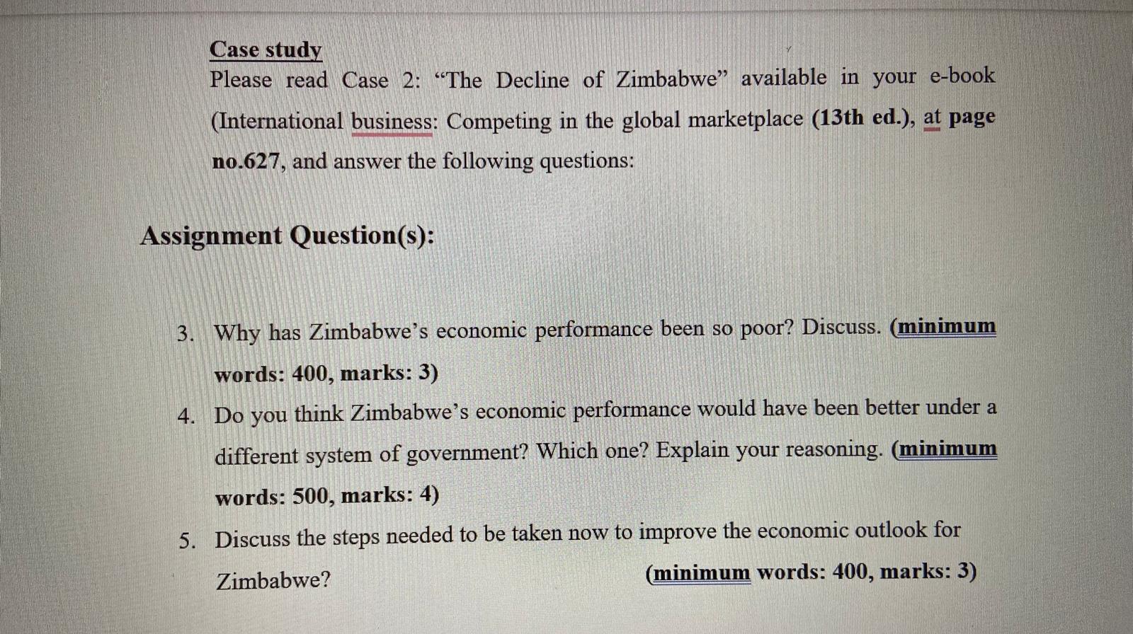 Solved Case study Please read Case 2: "The Decline of | Chegg.com