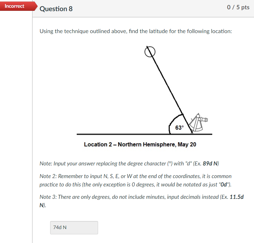 Solved USING A SEXTANT TO MEASURE THE SUN’S ALTITUDE To | Chegg.com