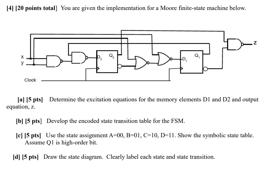 Solved [4] [20 ﻿points total] ﻿You are given the | Chegg.com