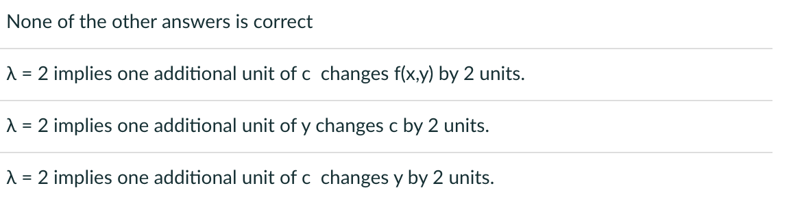 Solved For the constrained maximisation problem: Max | Chegg.com