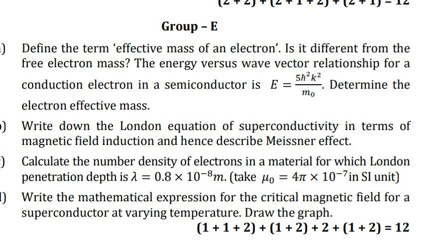 Electron Mass