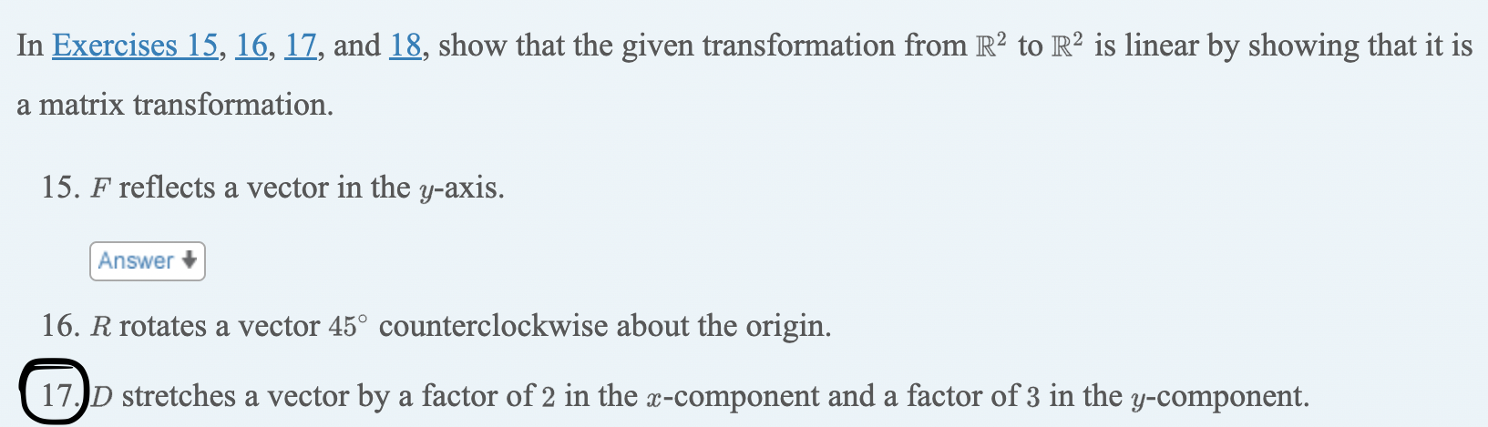 Solved In Exercises 15,16,17, and 18, show that the given | Chegg.com