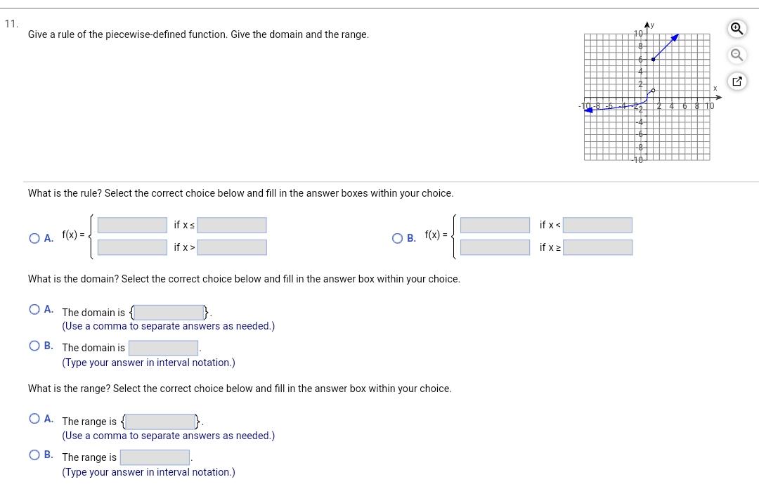 Solved 1. Give a rule of the piecewise-defined function. | Chegg.com