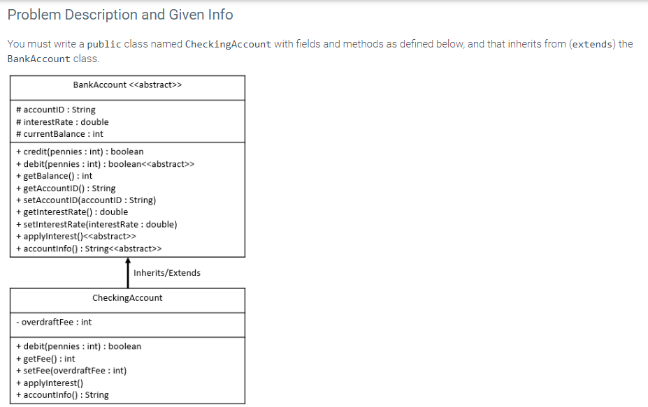 Solved Problem Description and Given Info You must write a | Chegg.com