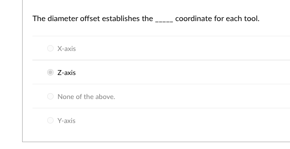 Solved The peck depth is entered using the letter OP O N F | Chegg.com