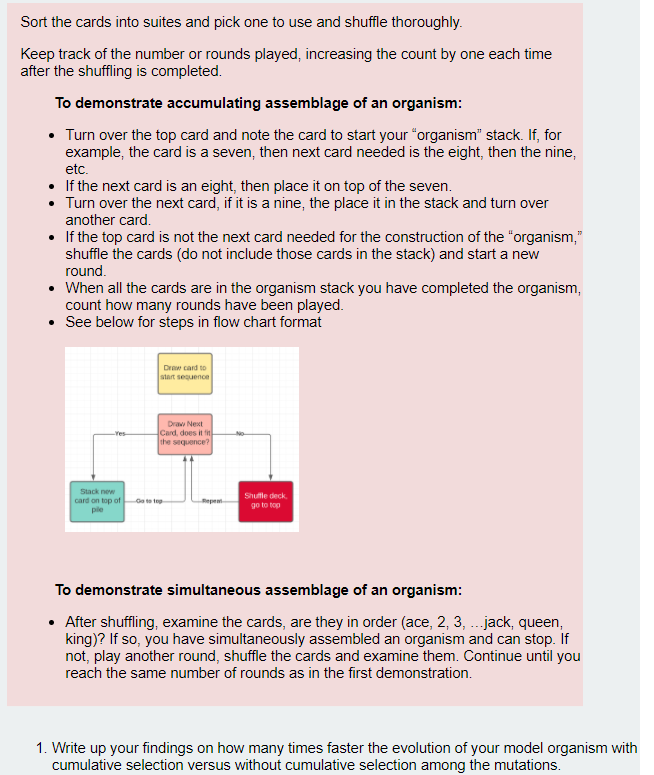 Solved Instructions 1. You'll be playing two different card | Chegg.com