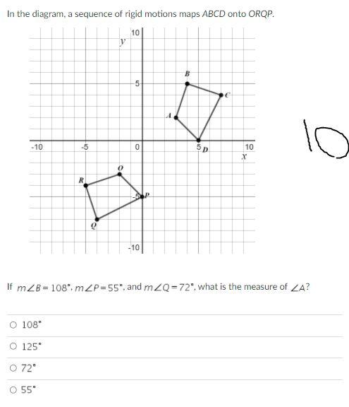 Solved In the diagram, a sequence of rigid motions maps ABCD | Chegg.com