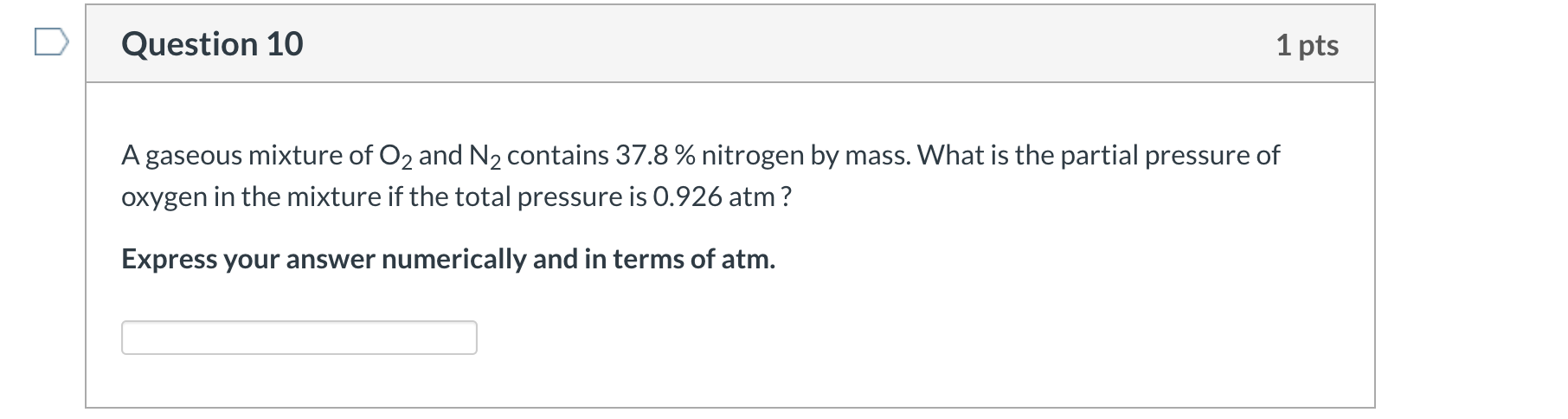 A Gaseous Mixture of O2 and N2