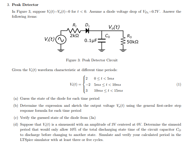 Solved In Figure 3, suppose Vi(t)=Vo(t)=0 for t