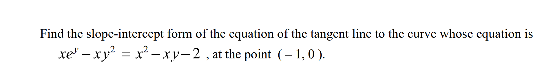 Solved Find the slope-intercept form of the equation of the | Chegg.com