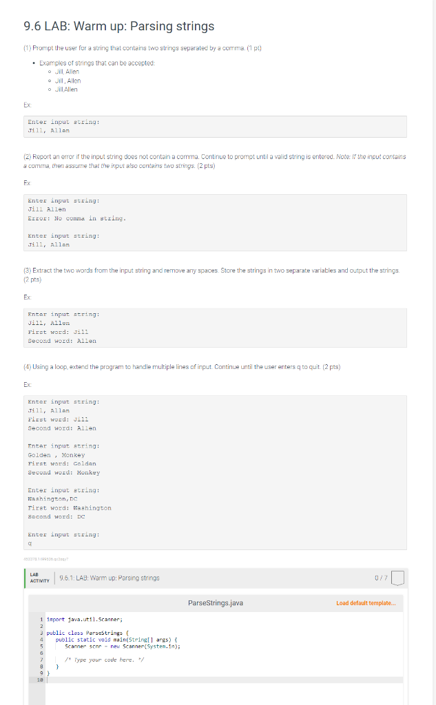 Solved Enter input etring: Jill, Allan (3) Extract the two | Chegg.com