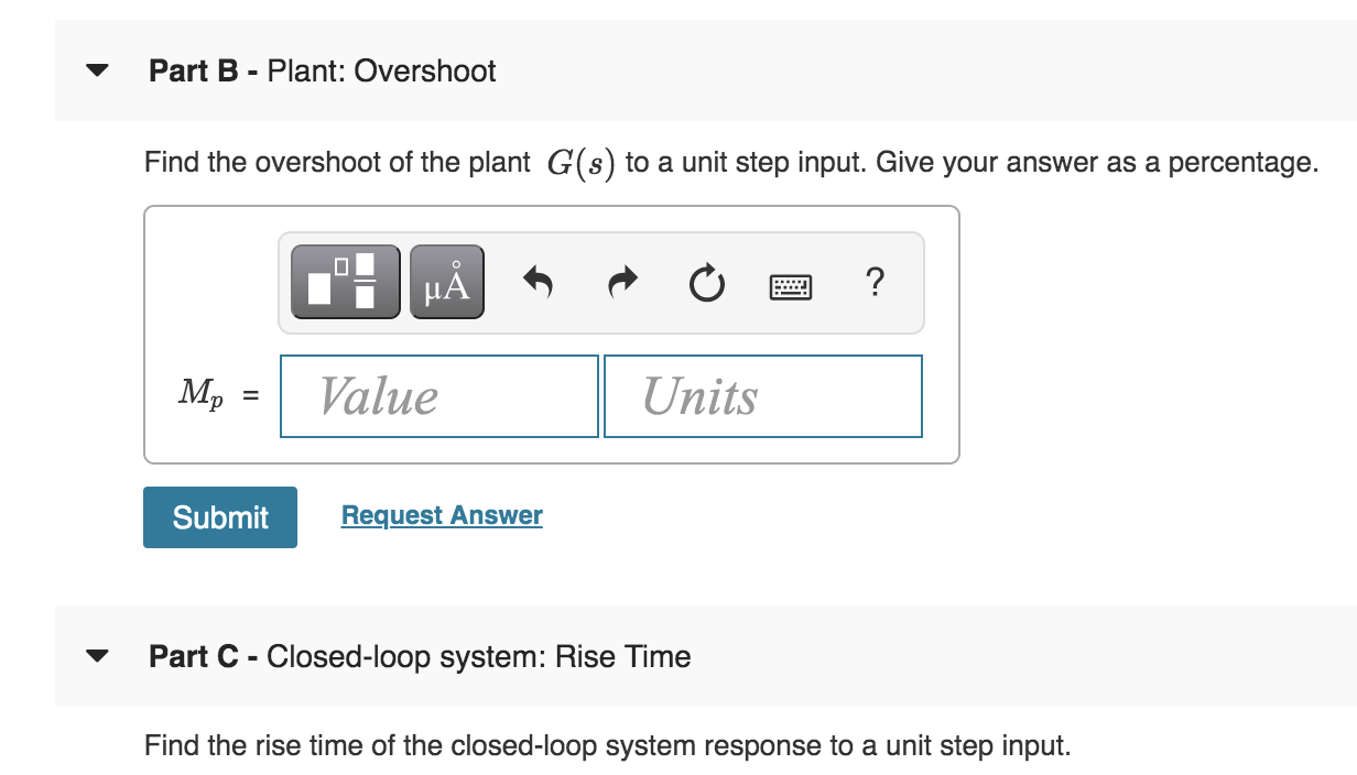 Solved 2nd Order System Response For the closed loop system | Chegg.com