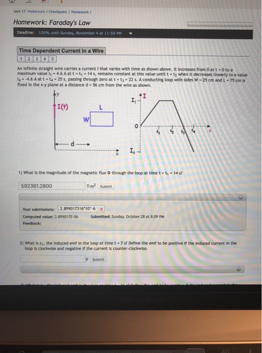 Solved Unit 17: Prelecture / Checkpoint /Homework Homework: | Chegg.com