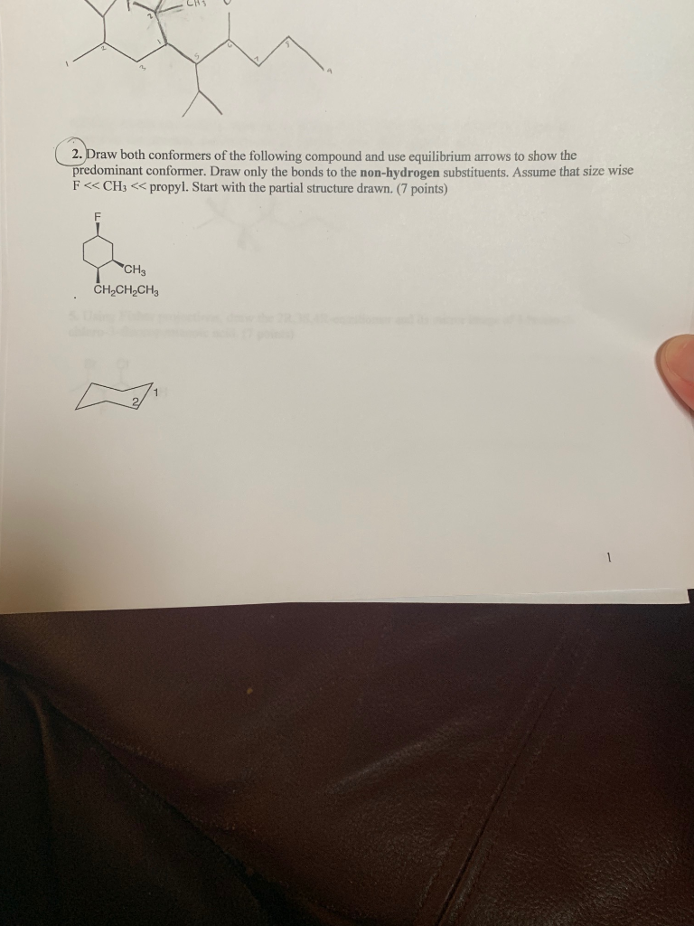 Solved Draw both conformers of the following compound and | Chegg.com