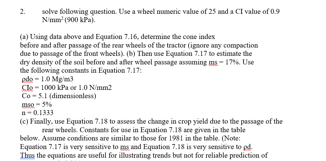 Solved solve following question. Use a wheel numeric value | Chegg.com