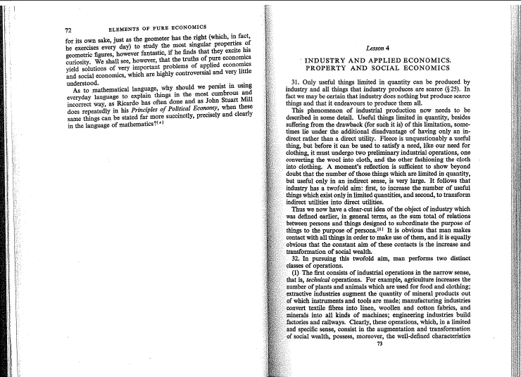 Solved Leon Walras, Éléments d'économie politique pure, ou | Chegg.com