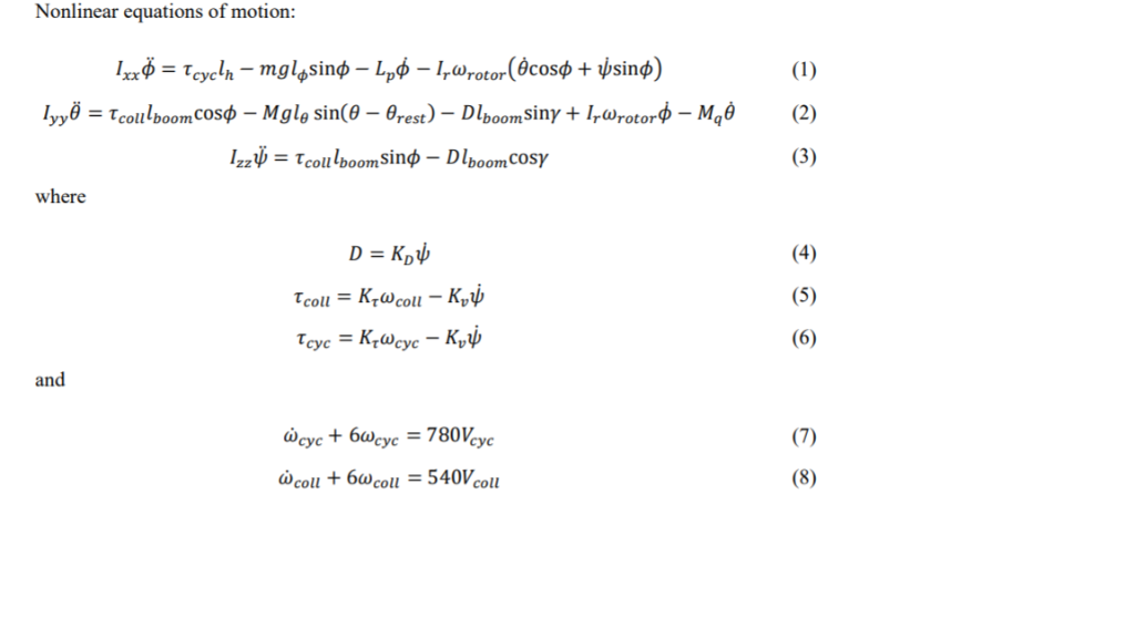 Linearize the equations of motion about a steady | Chegg.com